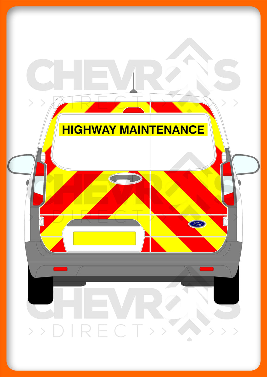 Ford Transit Courier 2024-present model rear chevron kit – Chevrons Direct