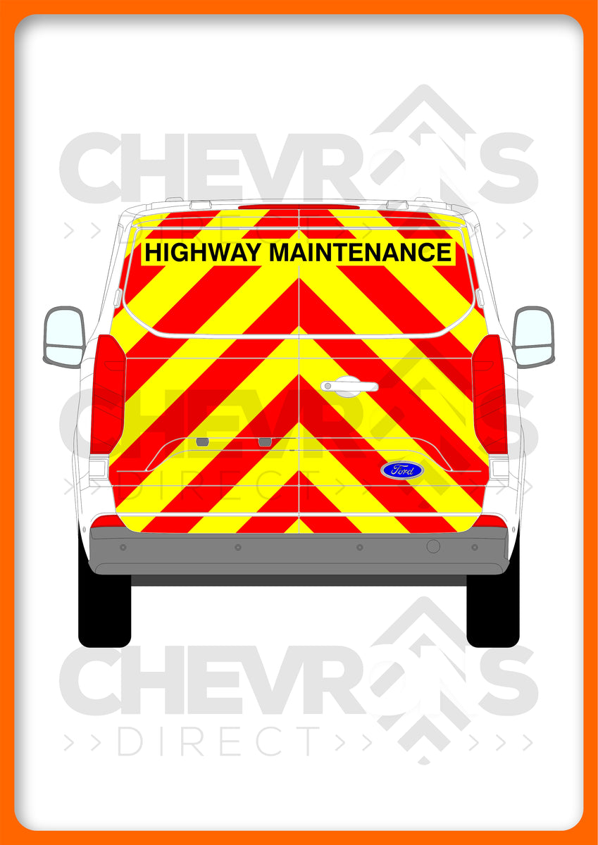 Ford Transit Custom H1 2024-present model rear chevron kit – Chevrons ...