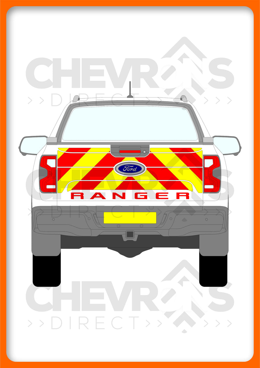 Ford Ranger 2022-present model rear chevron kit – Chevrons Direct