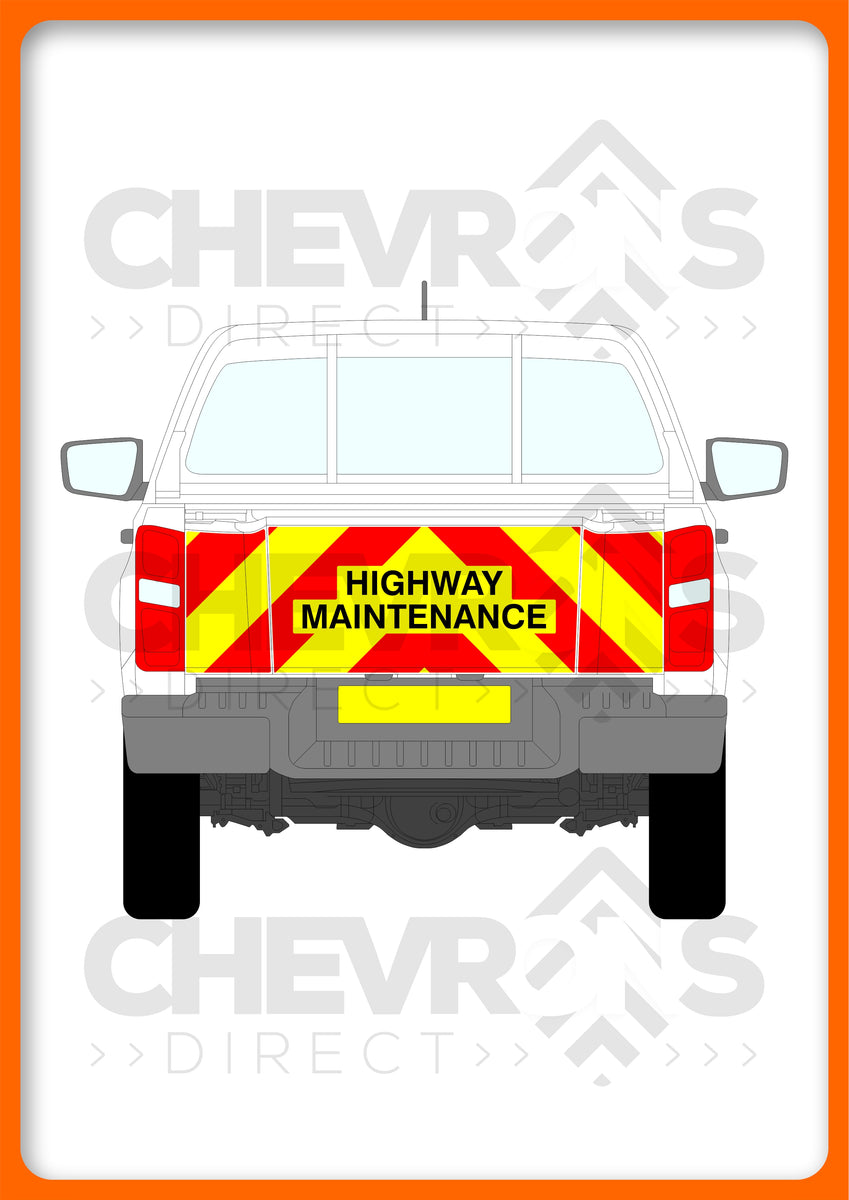 Isuzu D-Max SINGLE CAB 2012-present model rear chevron kit – Chevrons ...