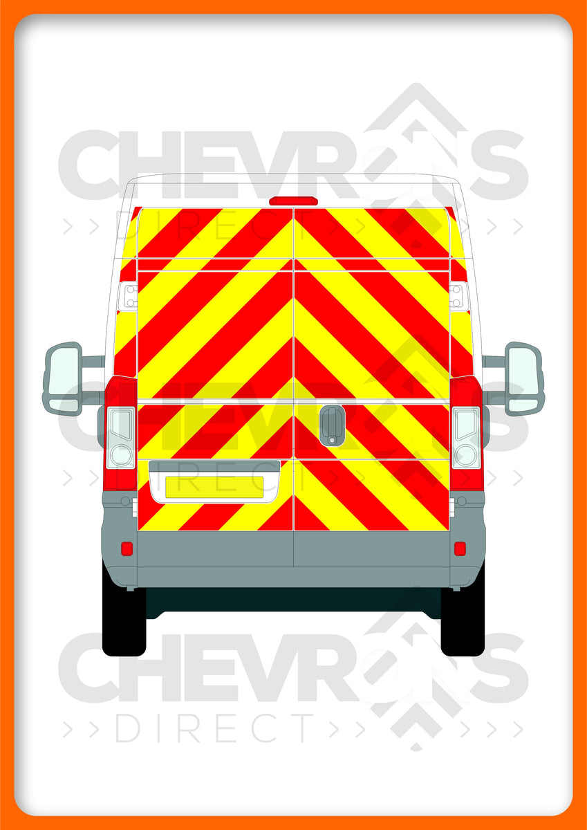 Citroen Relay H2 2006-present model rear chevron kit – Chevrons Direct