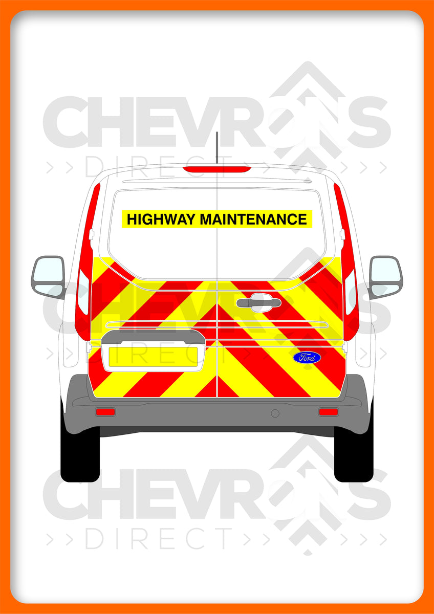 Ford Transit Connect 2014-present model rear chevron kit – Chevrons Direct