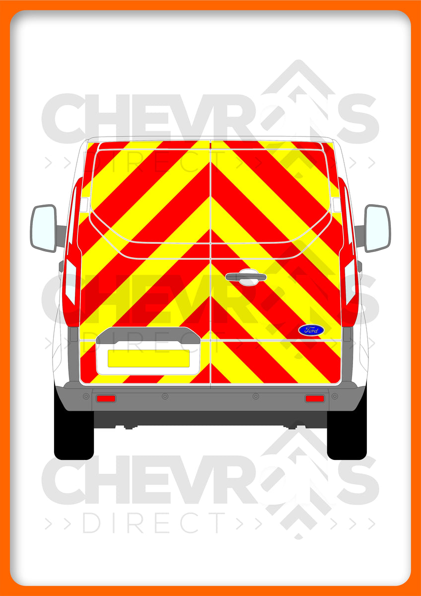 Ford Transit Custom H1 2013-2023 model rear chevron kit – Chevrons Direct