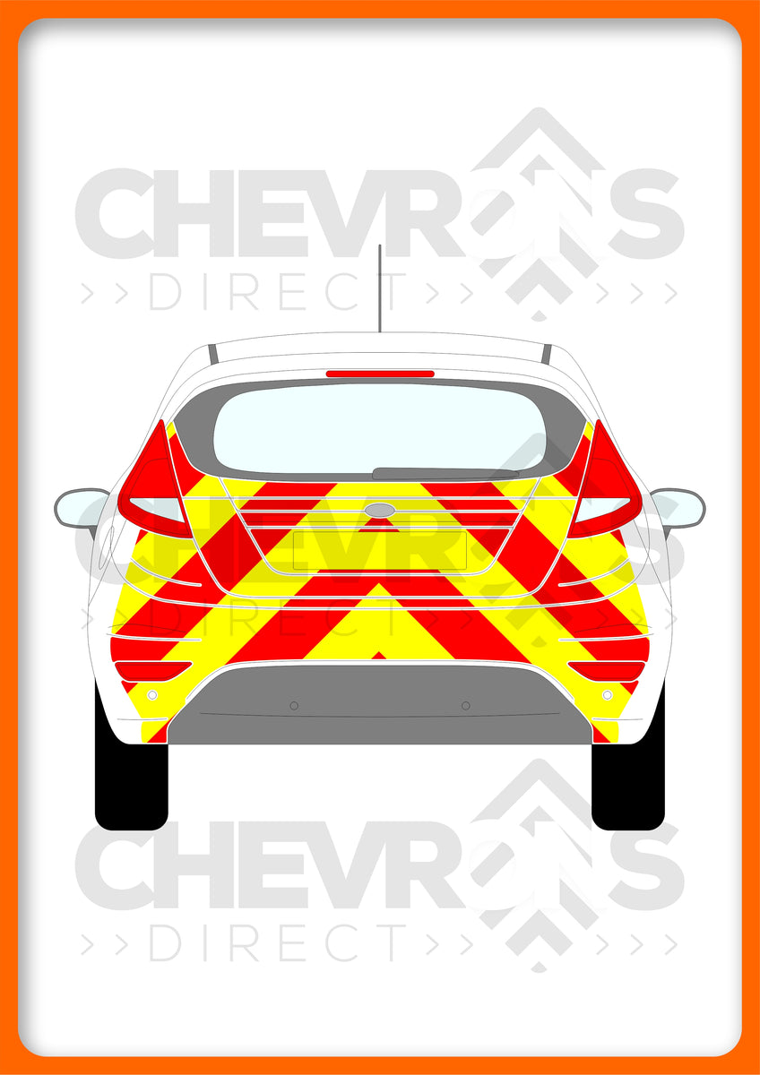 Ford Fiesta 2012-2017 model rear chevron kit – Chevrons Direct