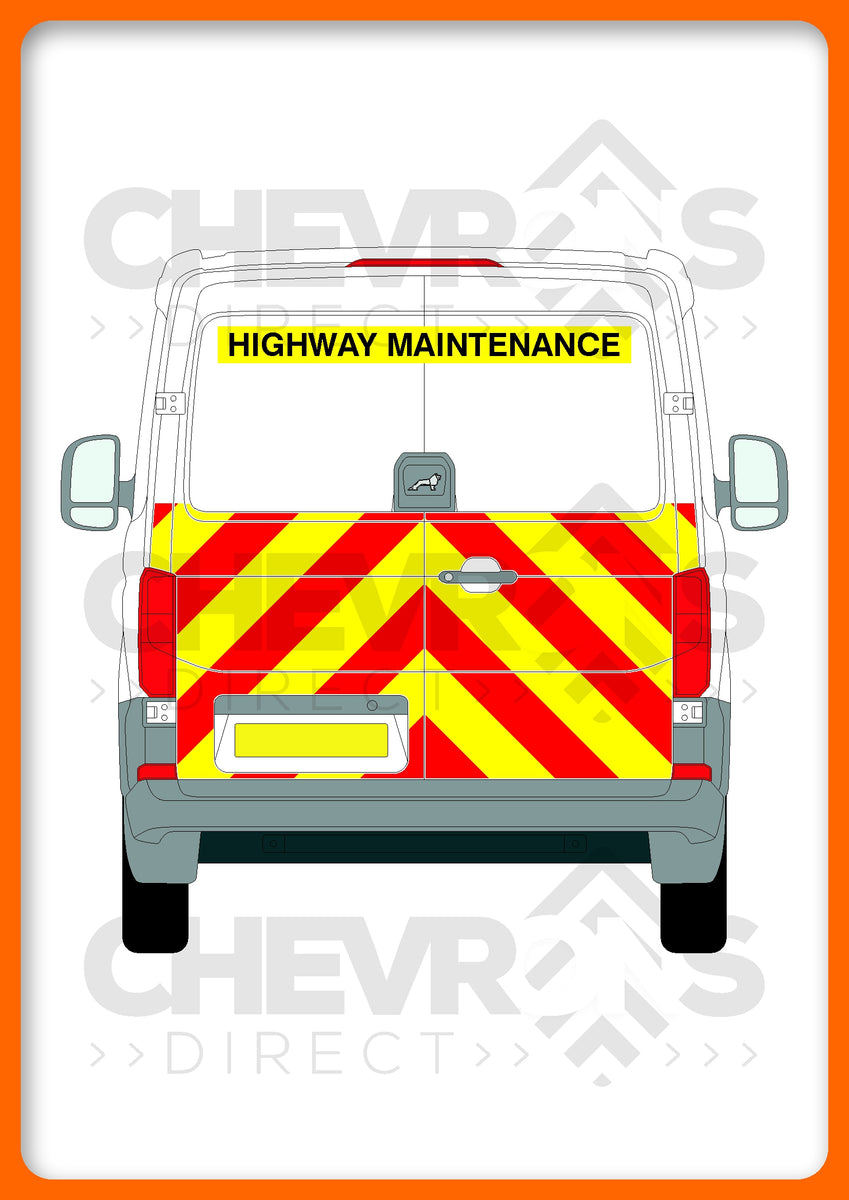 MAN TGE H1 2017-present model rear chevron kit – Chevrons Direct