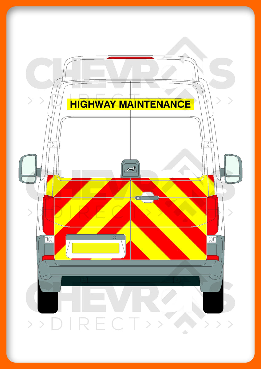 MAN TGE H3 2017-present model rear chevron kit – Chevrons Direct