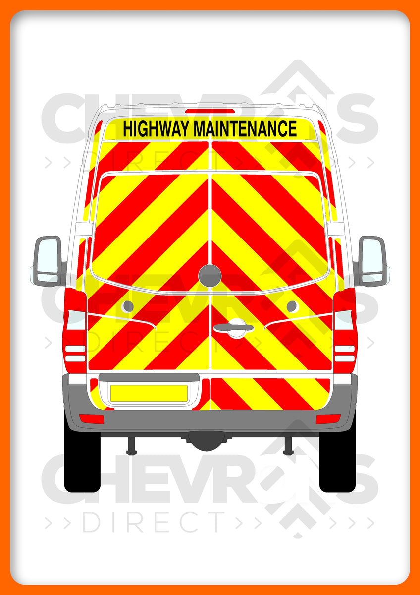 Mercedes Benz Sprinter High Roof 2009-2018 model rear chevron kit ...