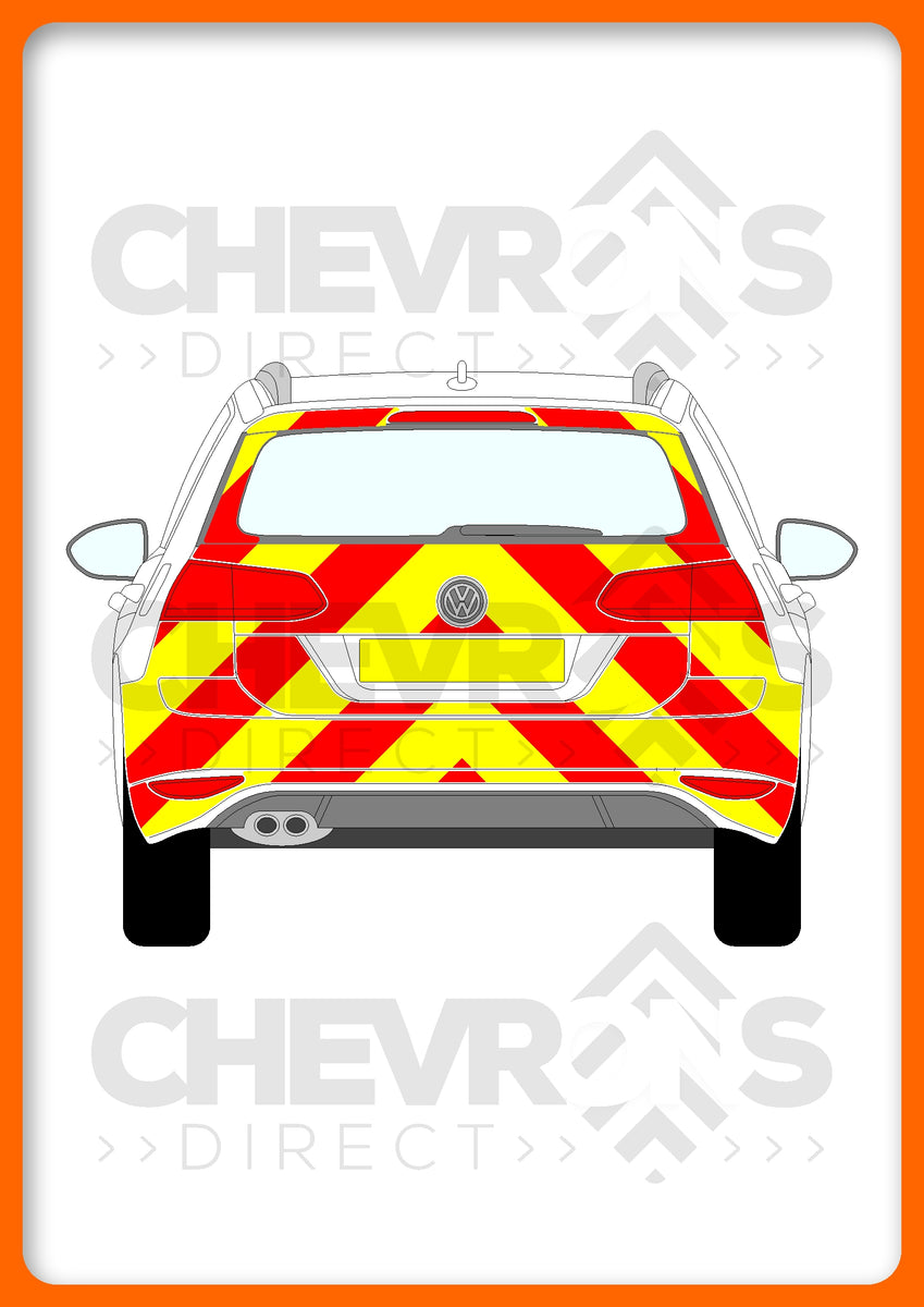 VW Golf mk7 estate rear chevron kit – Chevrons Direct